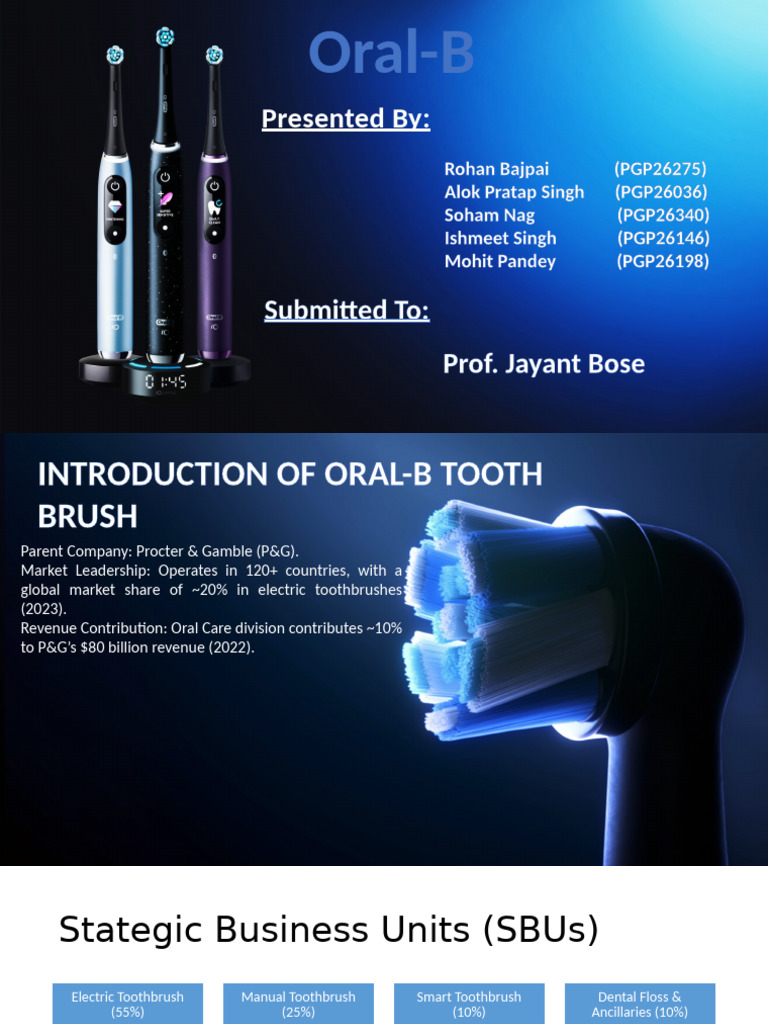 Oral-B: Market Analysis and Strategy | PDF | Oral Hygiene | Toothbrush