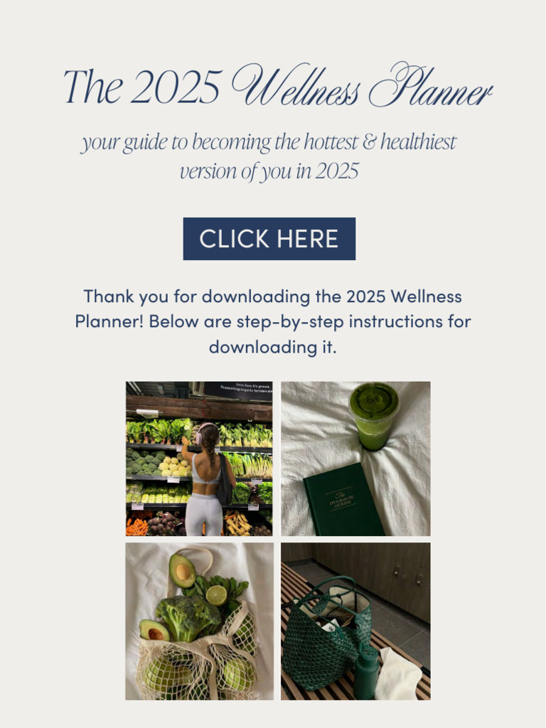 2025 Wellness Planner Guide | PDF