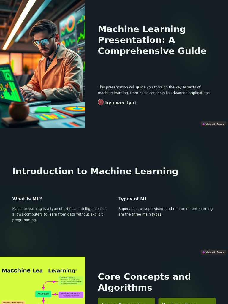 Comprehensive Machine Learning Guide | PDF
