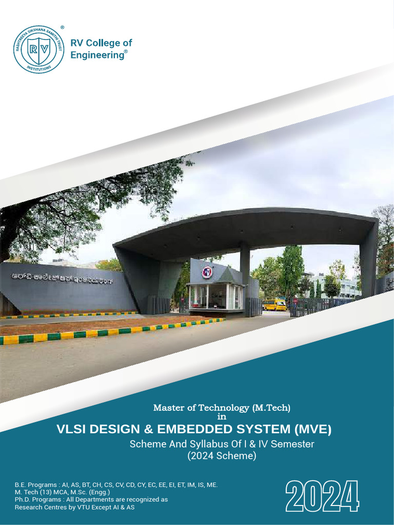 Draft PG VLSI Syllabus-2024 Scheme | PDF | Cmos | Logic Synthesis