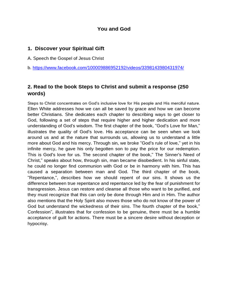 Understanding Your Relationship with God | PDF | Biblical Sabbath | Jesus