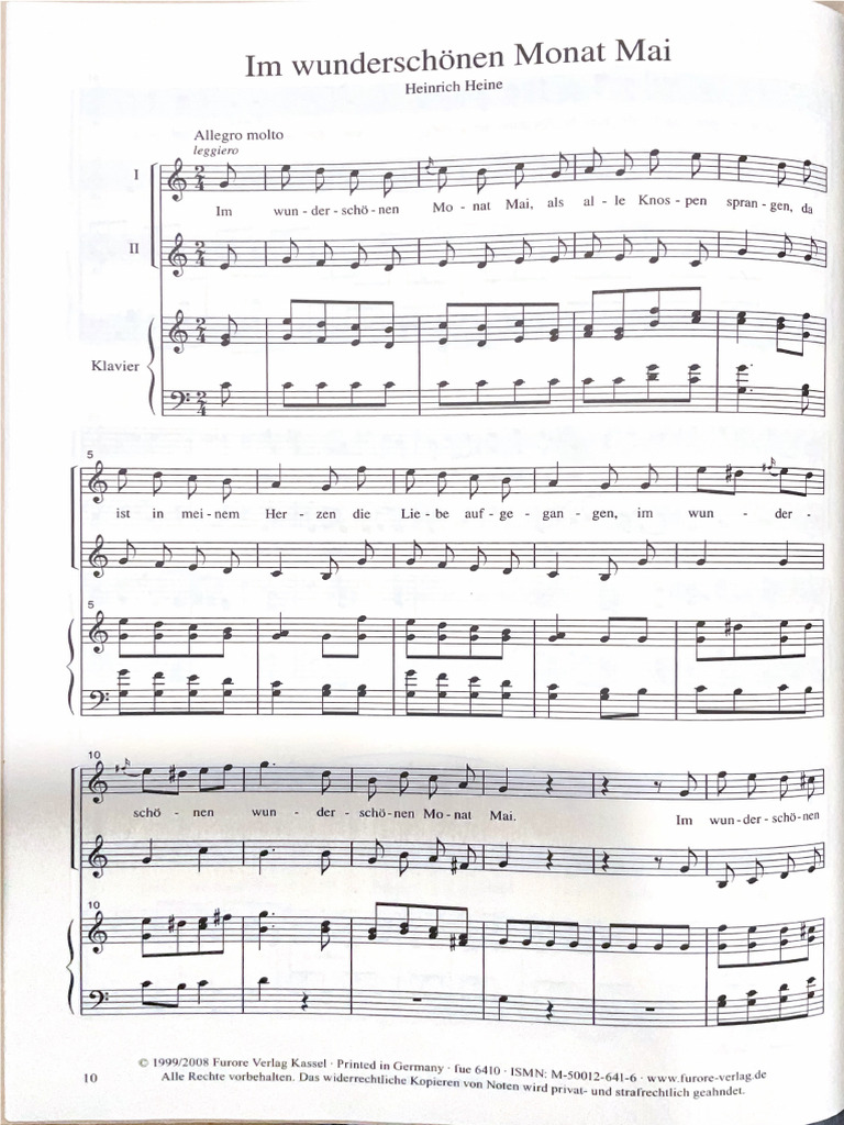 Im Wunderschonen Monat Mai | PDF