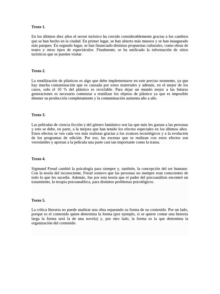 Detectar Ideas Principales y Secundarias | PDF