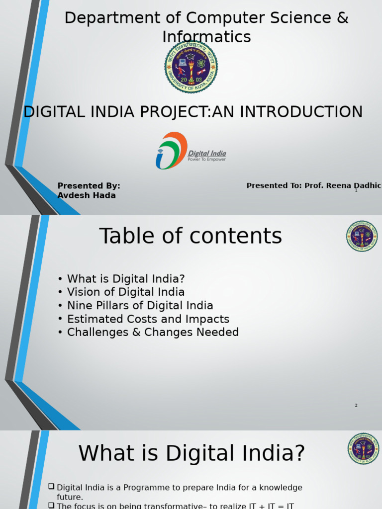 Digital India Project | PDF | Computing | Cyberspace