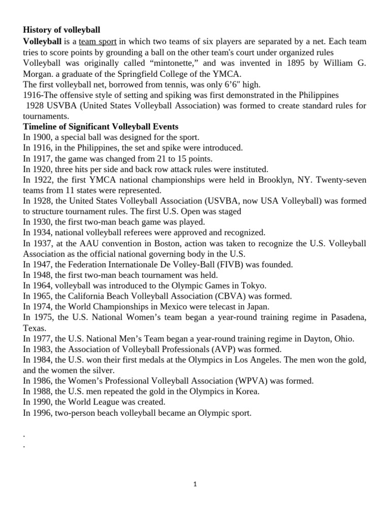 Complete Volleyball Notes | PDF | Volleyball | Sports Rules And Regulations