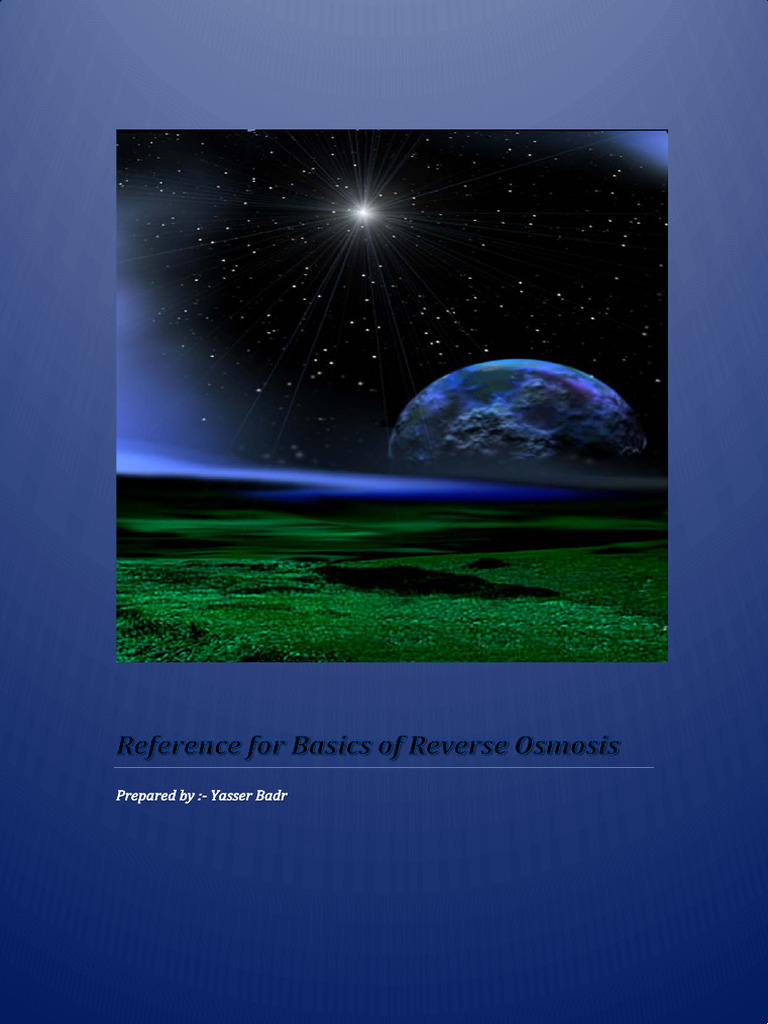 Reference For Basics of Reverse Osmosis | PDF