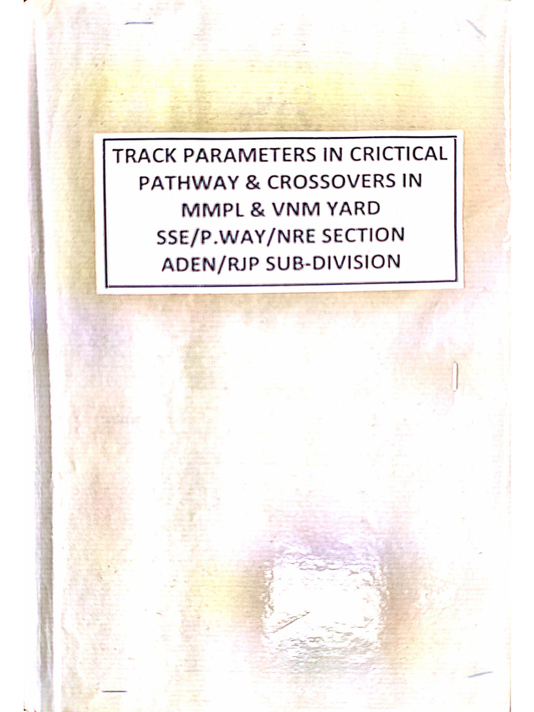Track Parameters Im Critical Path | PDF