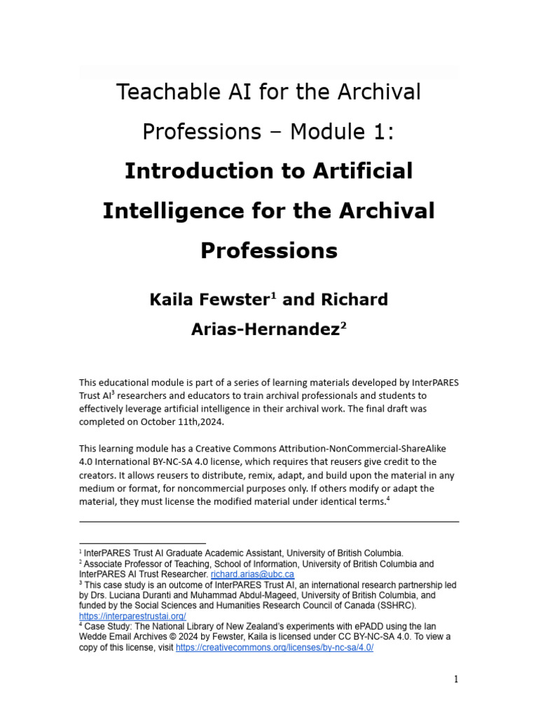 AD 01 Module1 V 1 1 20241018 | PDF | Machine Learning | Artificial Intelligence