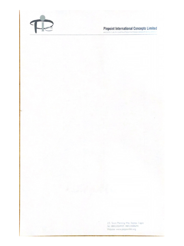 Pinpoint International Concepts Limited | PDF