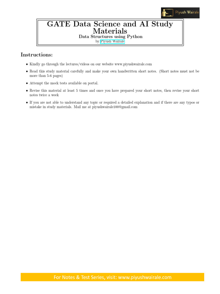 Data Structures in Python Guide | PDF | Queue (Abstract Data Type ...