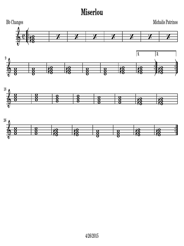 Miserlou-changes-Bb-treble_clef-lyre | PDF