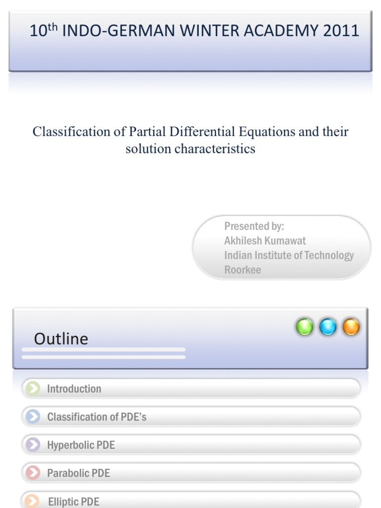 Classification of PDE | Partial Differential Equation | Differential ...