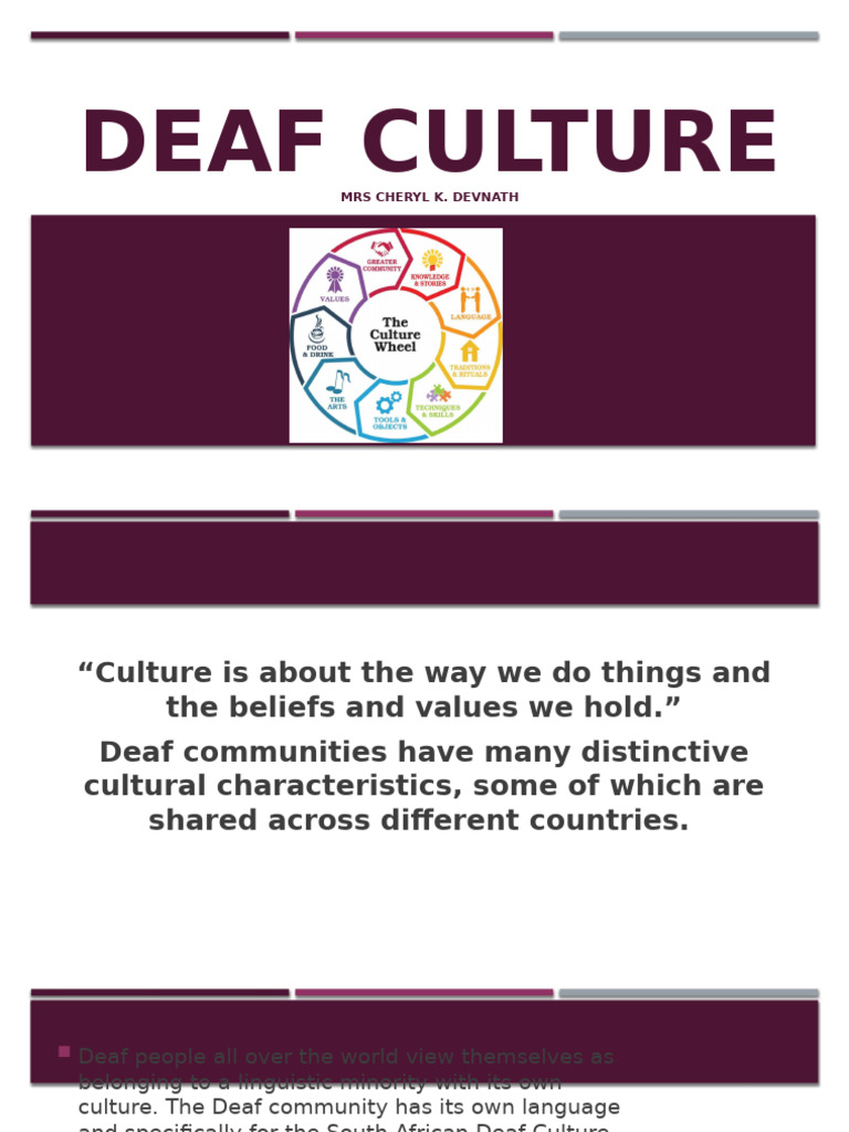 Understanding Deaf Culture and SASL | PDF | Deafness | Sign Language