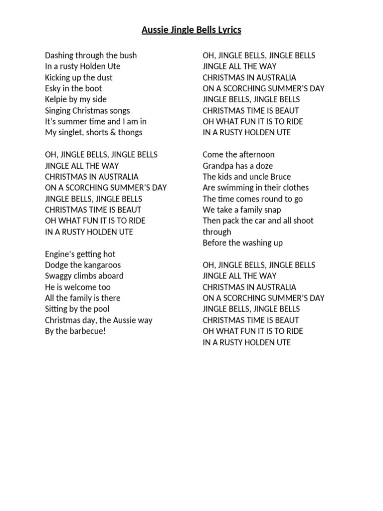 Aussie Jingle Bells | PDF