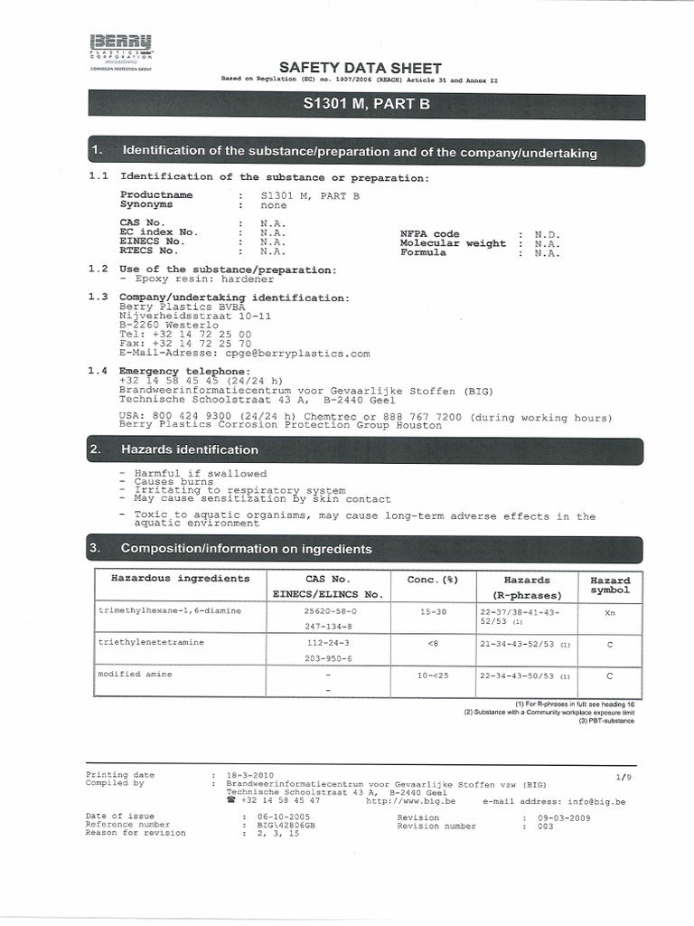 10. Msds Primer s1301-m Parte b | PDF