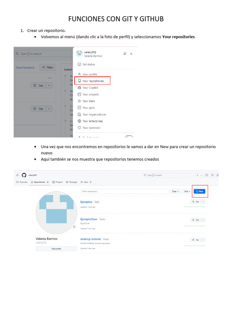 Funciones Con Git y Github | PDF | Software