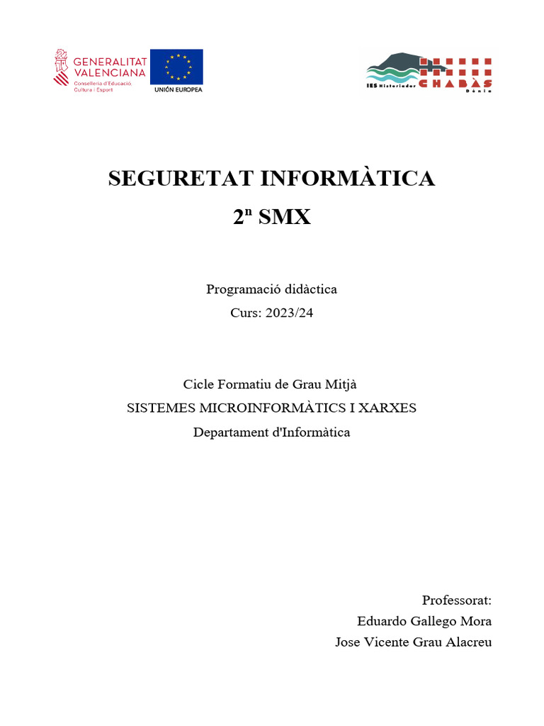 2smx m0226 Seguretat Informatica 23 24 | PDF