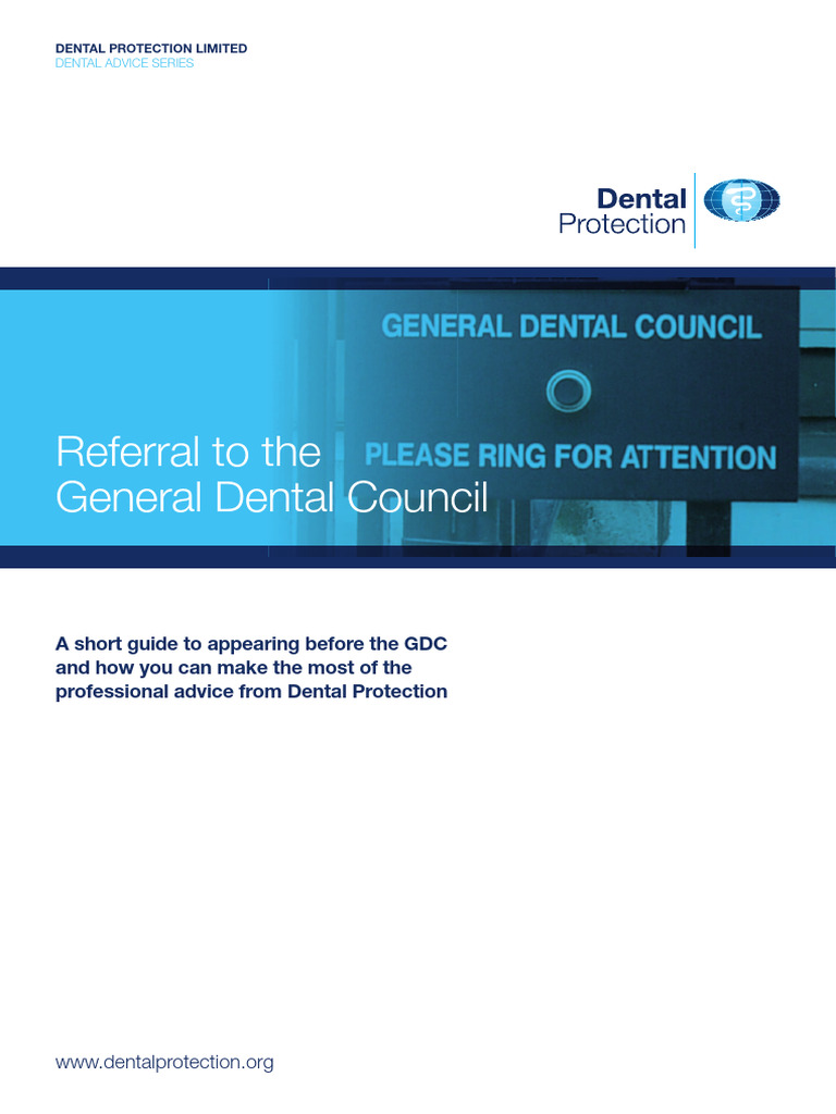 GDC Referral Guide for Dentists | PDF | Barrister | Dentist