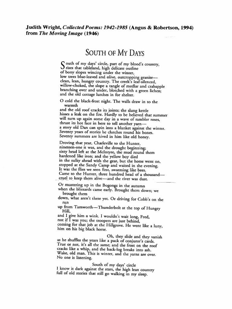 6 Wright 1946-1970 Poems | PDF