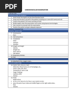 Cardiovascular Examination OSCE Checklist Geeky Medics | PDF ...