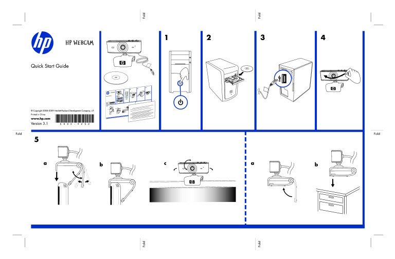 Manual - HP Webcam Deluxe KQ246AA - Usuario | PDF