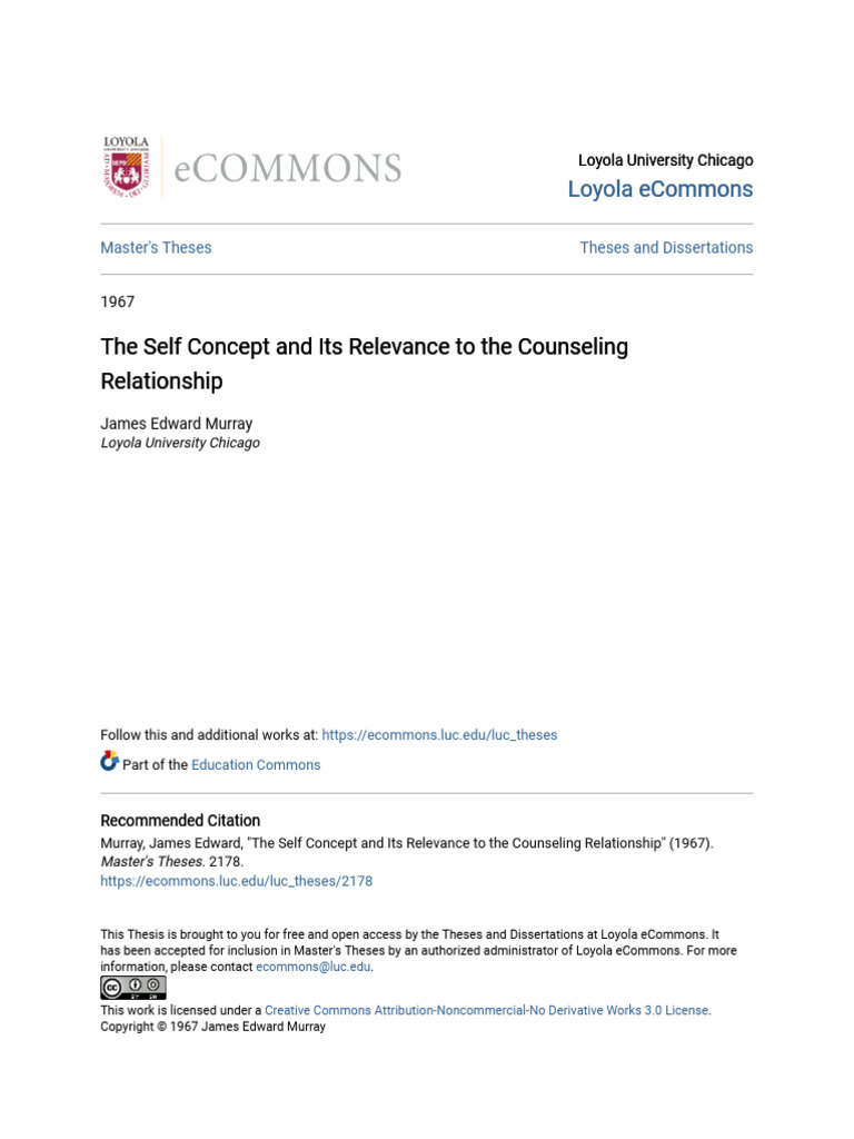 The Self Concept and Its Relevance To The Counseling Relationship | PDF ...