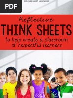 Detention Reflection Sheet | PDF