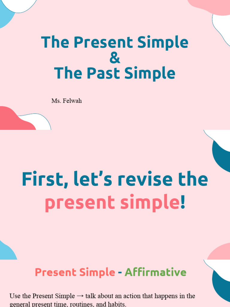 The Past Simple Slides 2 | PDF | Grammatical Tense | Language Families