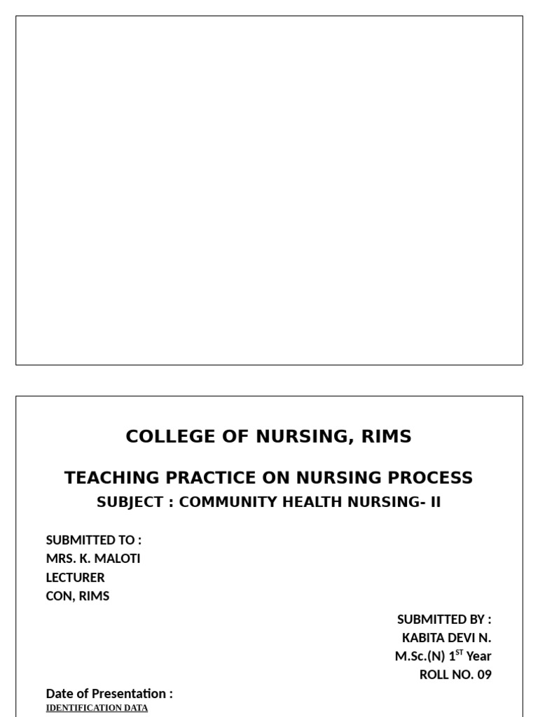 Teaching Practice Nursing Process Pdf Nursing Evaluation