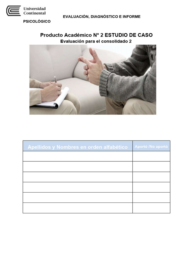 Evaluacion Diagnostico e Informe Psicologico | PDF | Escala de inteligencia para adultos de ...