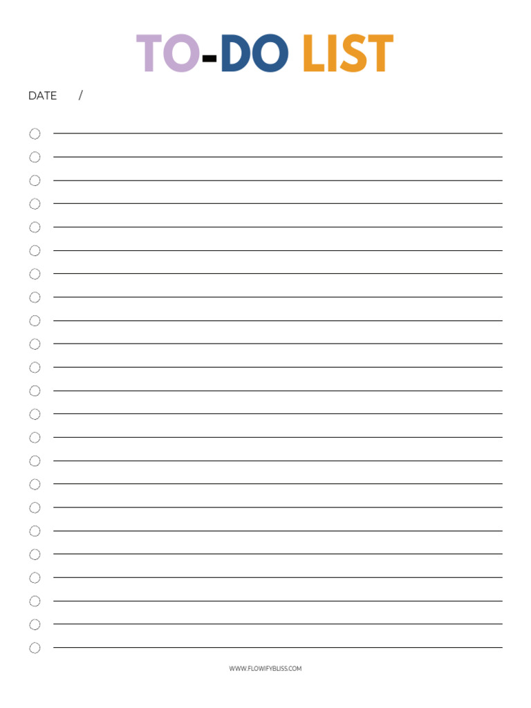 To Do List 3 | PDF