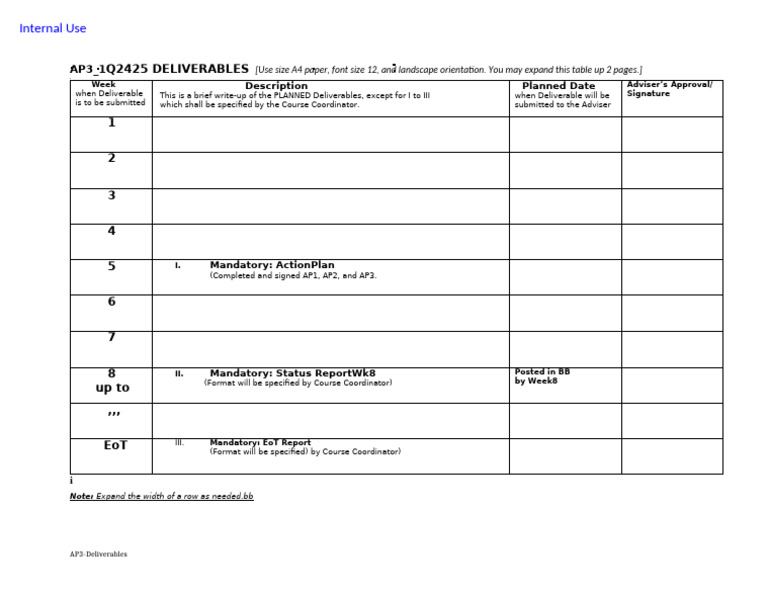 Ap3 - 1T2425 Deliverables | PDF