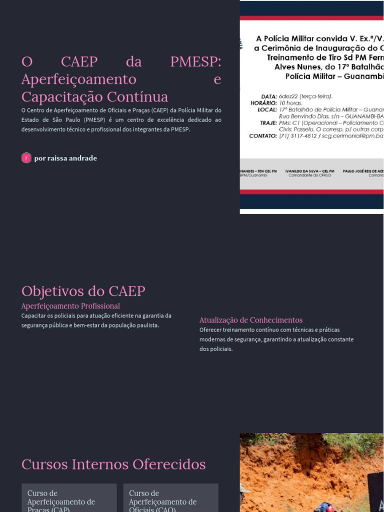 Capacitação da PMESP pelo CAEP | PDF | Desenvolvimento profissional ...