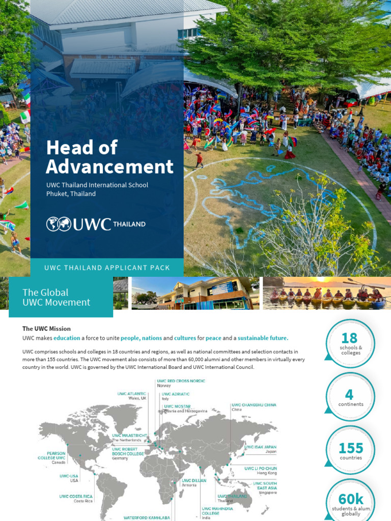 UWC Thailand Advancement Role | PDF | Fundraising | Discrimination
