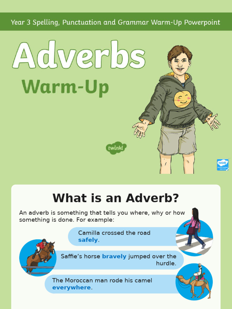 Year 3 Adverbs Warm-Up | PDF | Adverb
