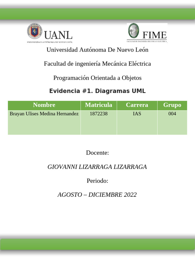 Poo Evidencia #1 | PDF | Lenguaje de modelado unificado | Software