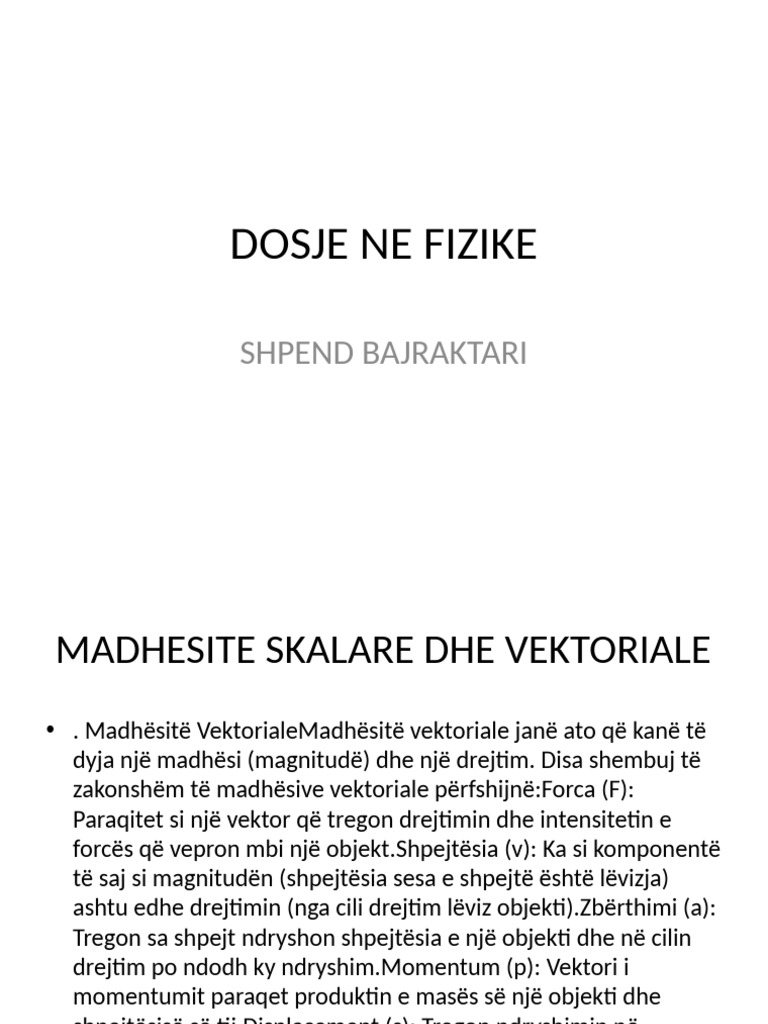 Dosje Ne Fizike | PDF