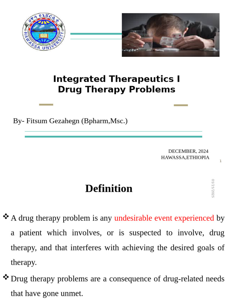 Drug Therapy Problem | PDF | Therapy | Dose (Biochemistry)