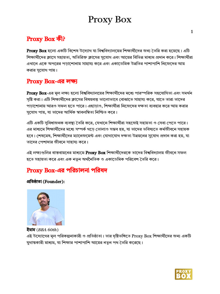 What Is Proxy Box | PDF