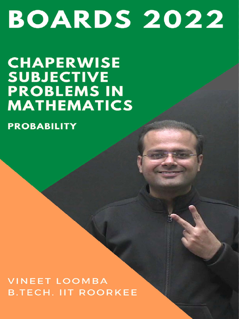 Probability Subjective Type Wise | PDF | Probability Distribution | Variance