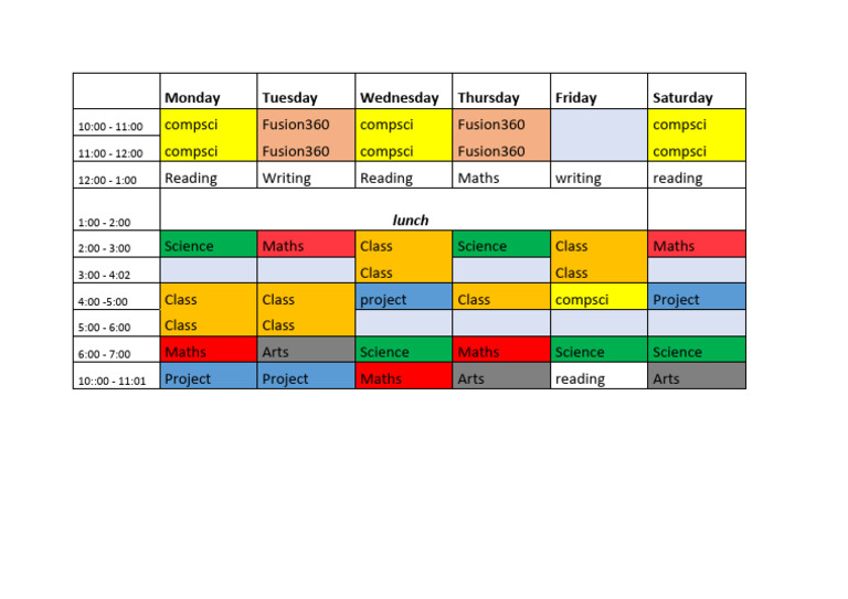 Timetable 25:5:23 | PDF