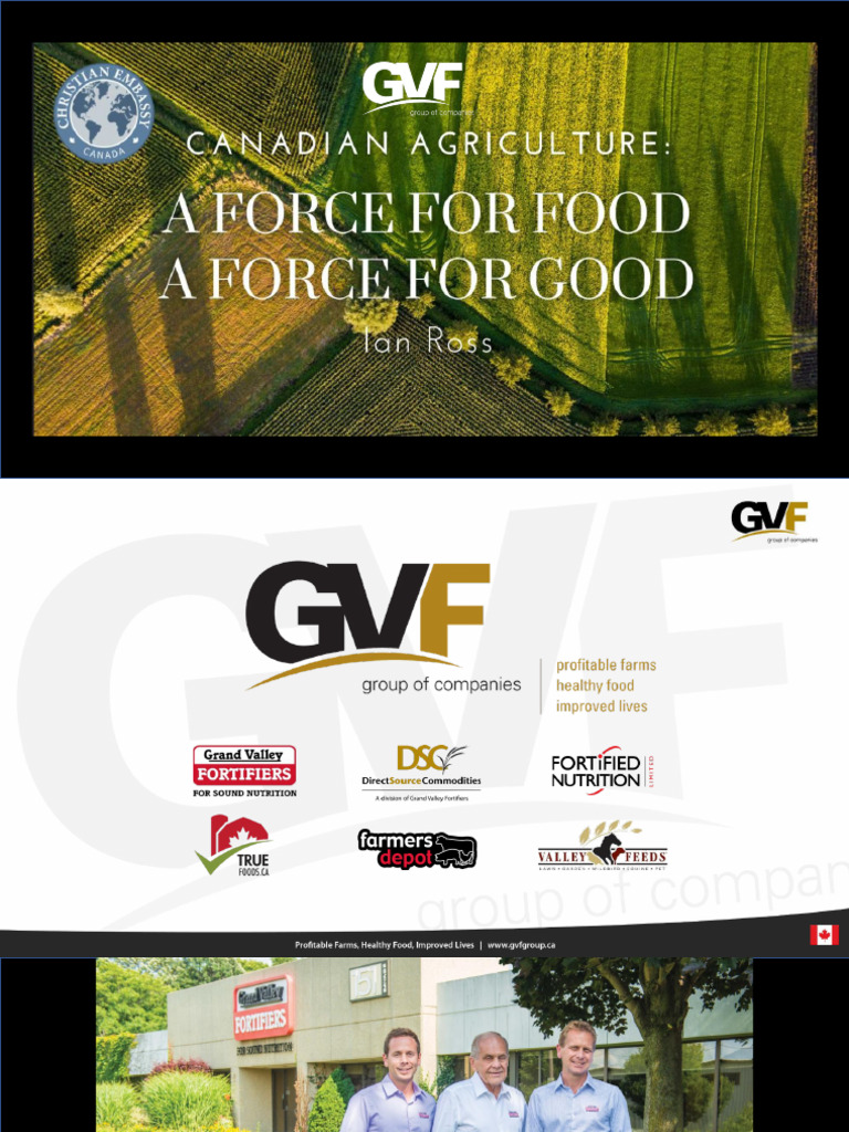 Canadian Agriculture - A Force For Food A Force For Good Powerpoint Presentation | PDF | Carbon ...
