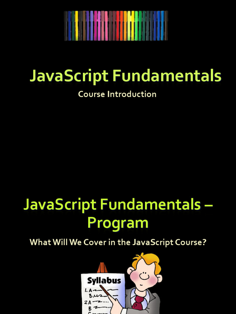 JavaScript Fundamentals Course Guide | PDF