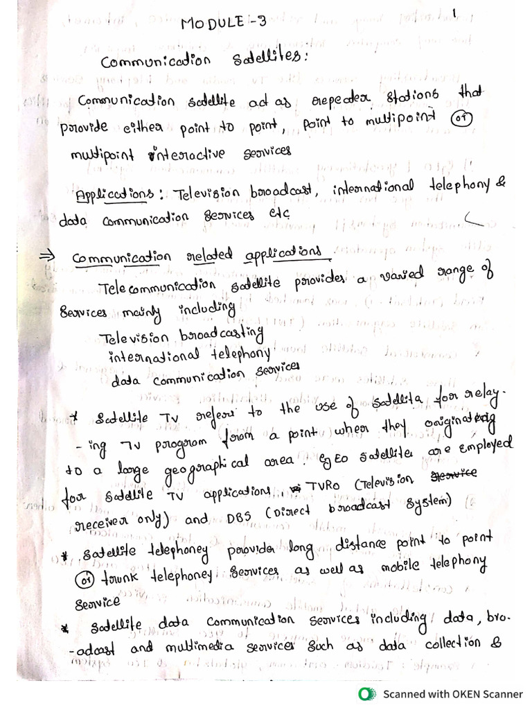 Module 3 Communication Satellite | PDF