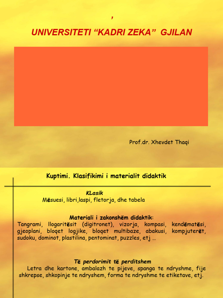 Nr.6. Materiali Didaktik Per Gjeometri. Kuptimi Dhe Klasifikimi 2024 | PDF