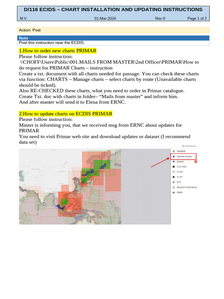 D-116 ECIDS ΓÇô Chart Installation And Updating Instructions | PDF