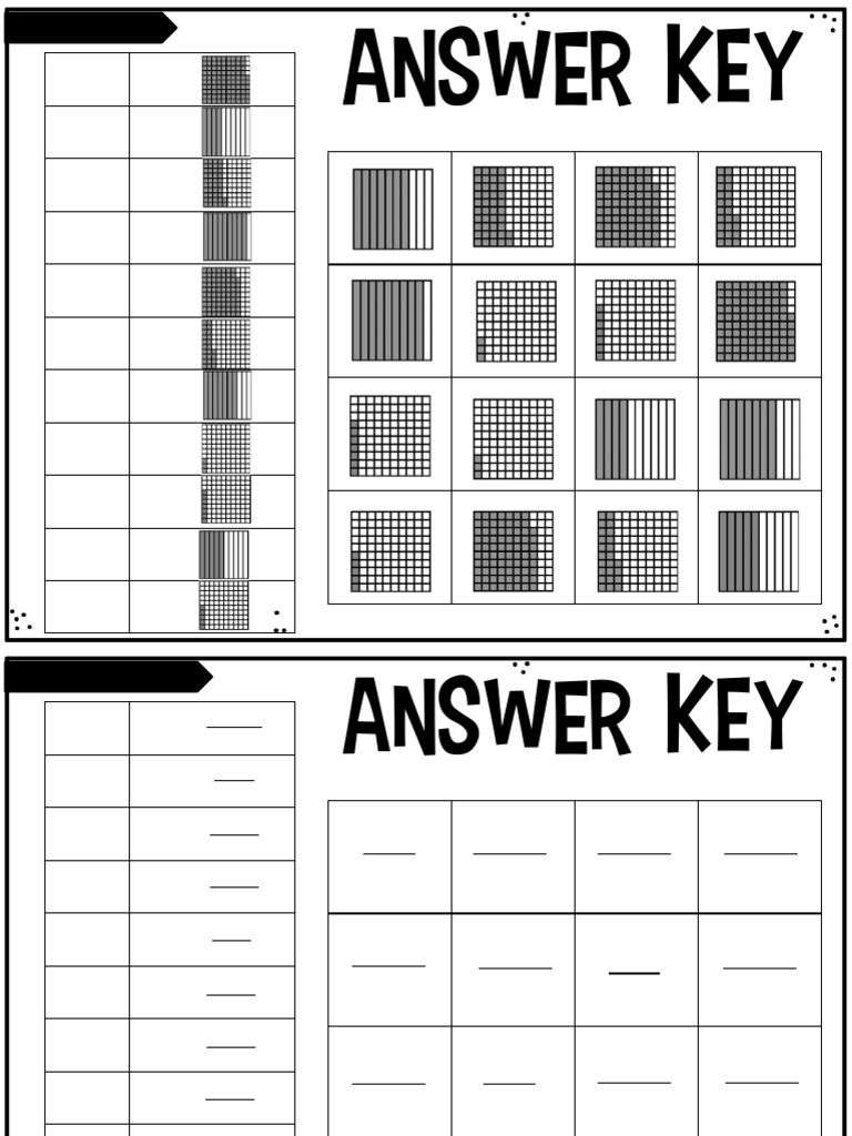 Decimals Bump Game Answer Key | PDF | Encodings | Lexicology
