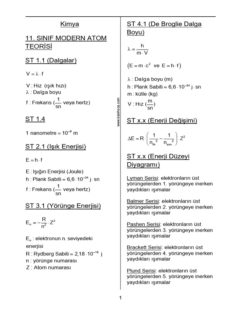 07 - 12. Sınıf Fizik - Atom Fiziğine Giriş - 18 | PDF