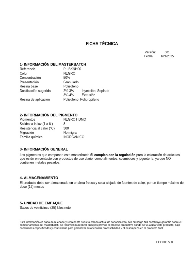 Fichas Tecnicas Mahecha Baiz | PDF | Pigmento | Productos cosméticos