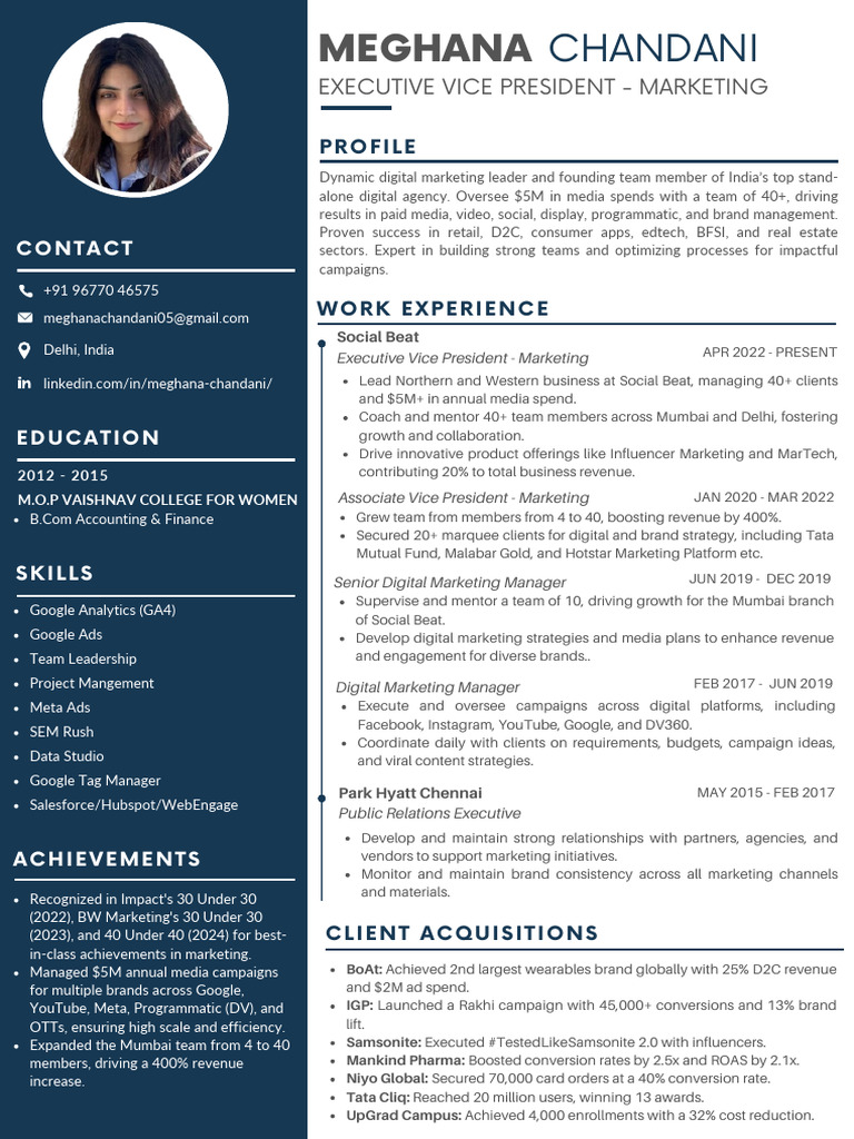Meghana Resume-2 | PDF | Digital Marketing | Economies